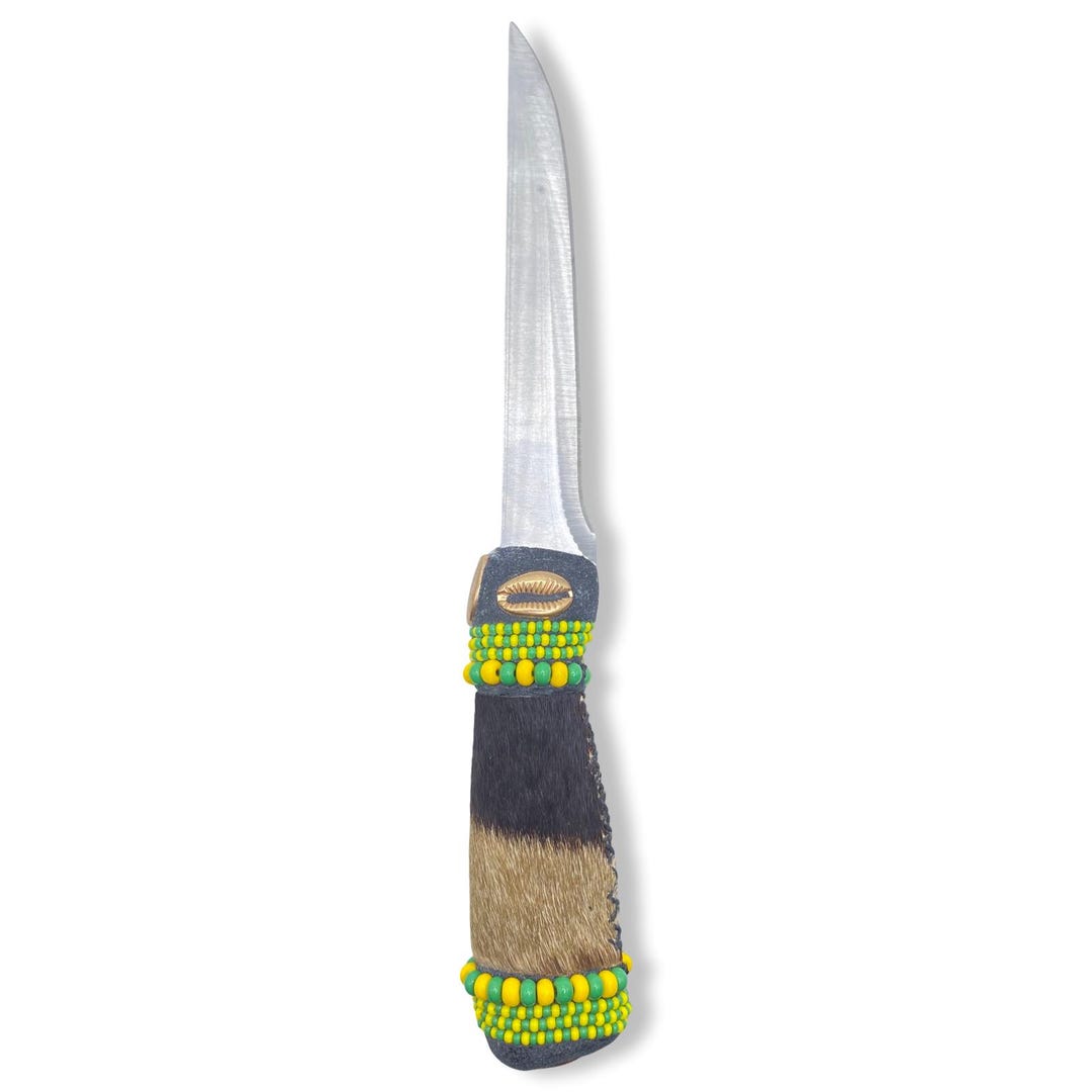Pinaldo Cuchillo Para Orunmila – De Piel, Diseño 7 (knife With Leather ...