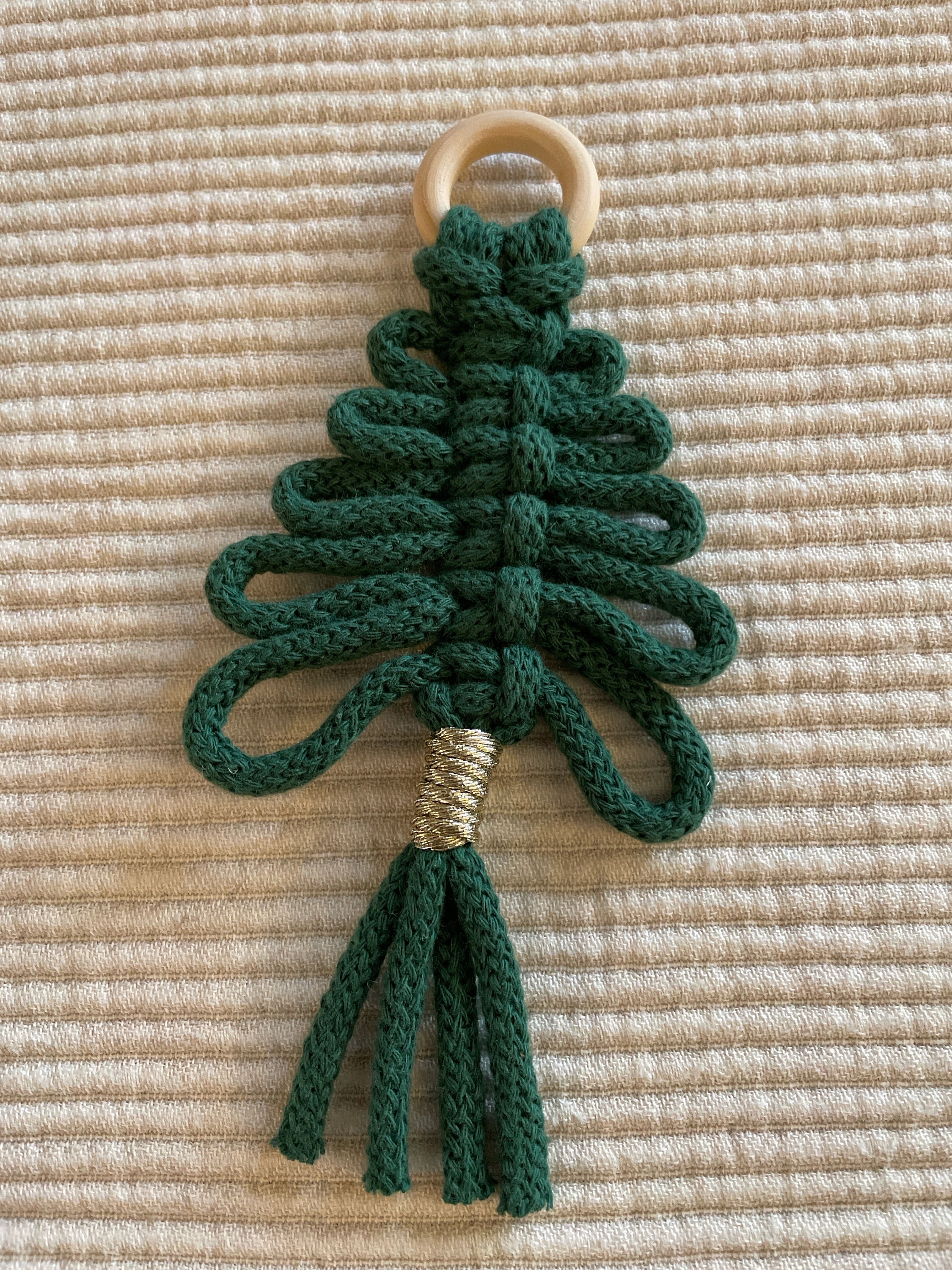Macrame Christmas Tree individual Macrame Christmas - Etsy