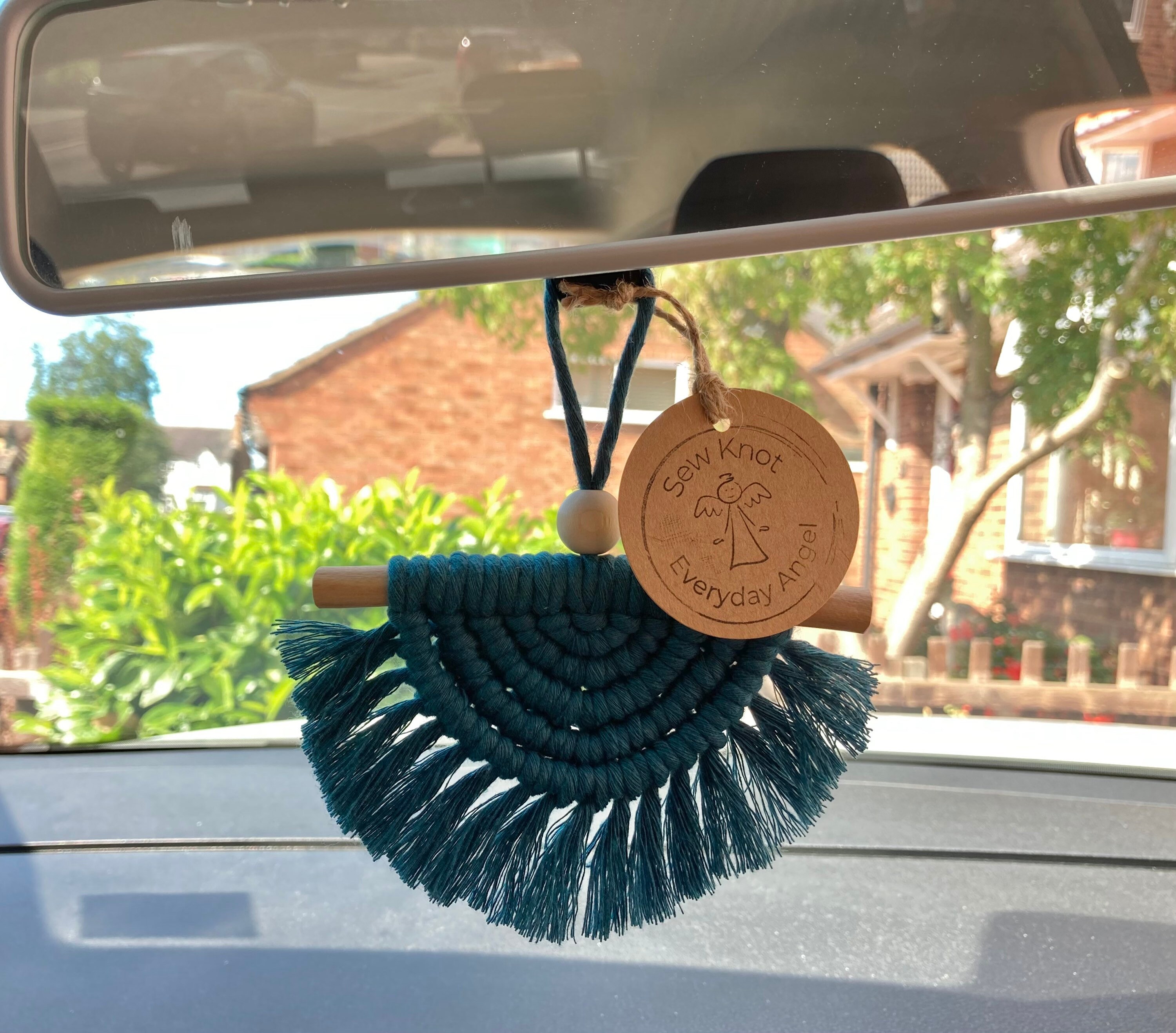 Macrame Semi Lunar Car Diffuser Essential Oil Macrame Car - Etsy