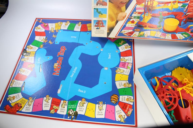Vintage 1980s Mouse Trap Board Game by MB Games – Complete Classic ...