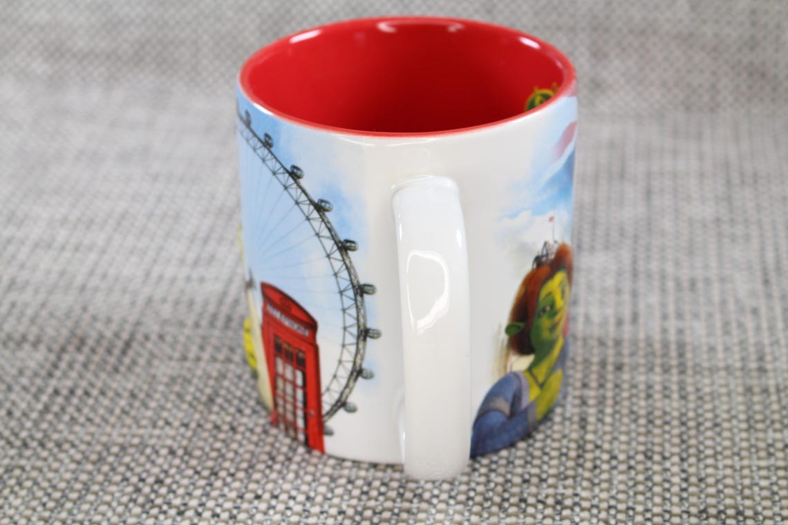 Dreamworks Shrek's Adventure London 3D Mug Embossed Rare Mug | Fun ...