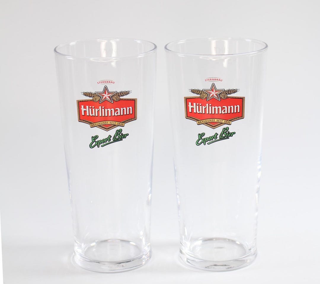 Set of 2 Hurlimann Sternbrau Export Bier Shepherd Neame Pint Beer ...