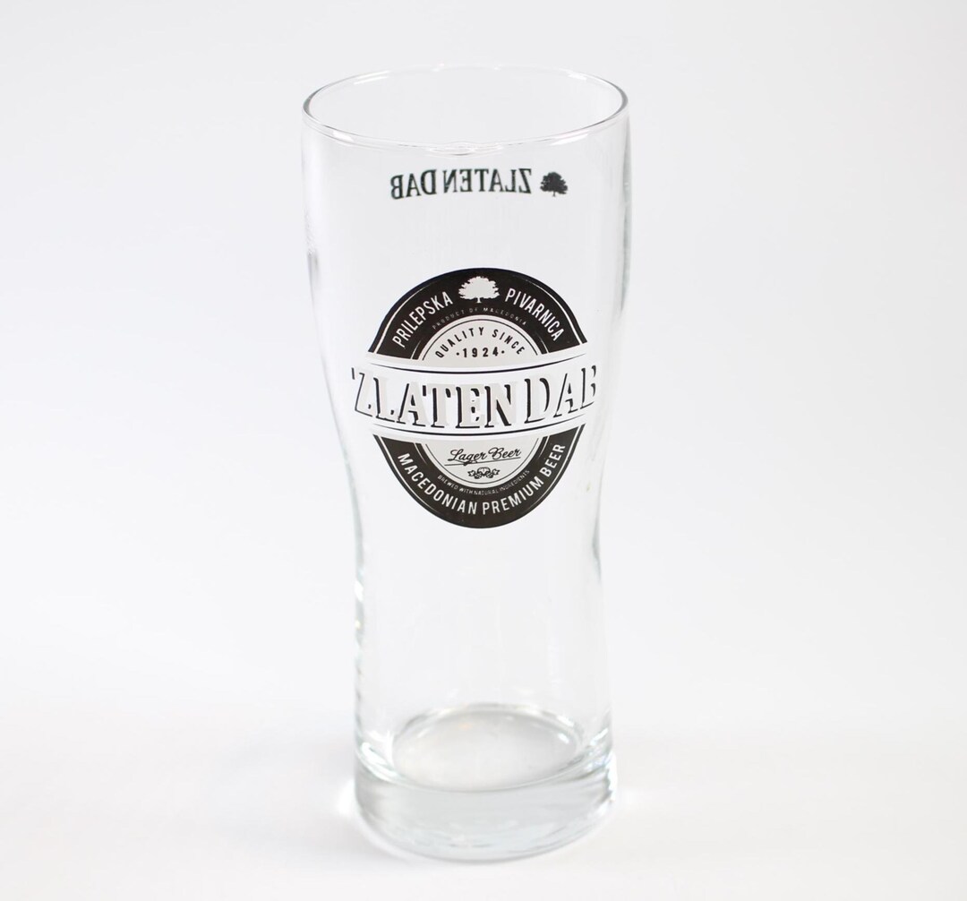 Zlaten Dab Lager Beer Glass 0.3L Prilepska Pivarnica Macedonian Premium ...