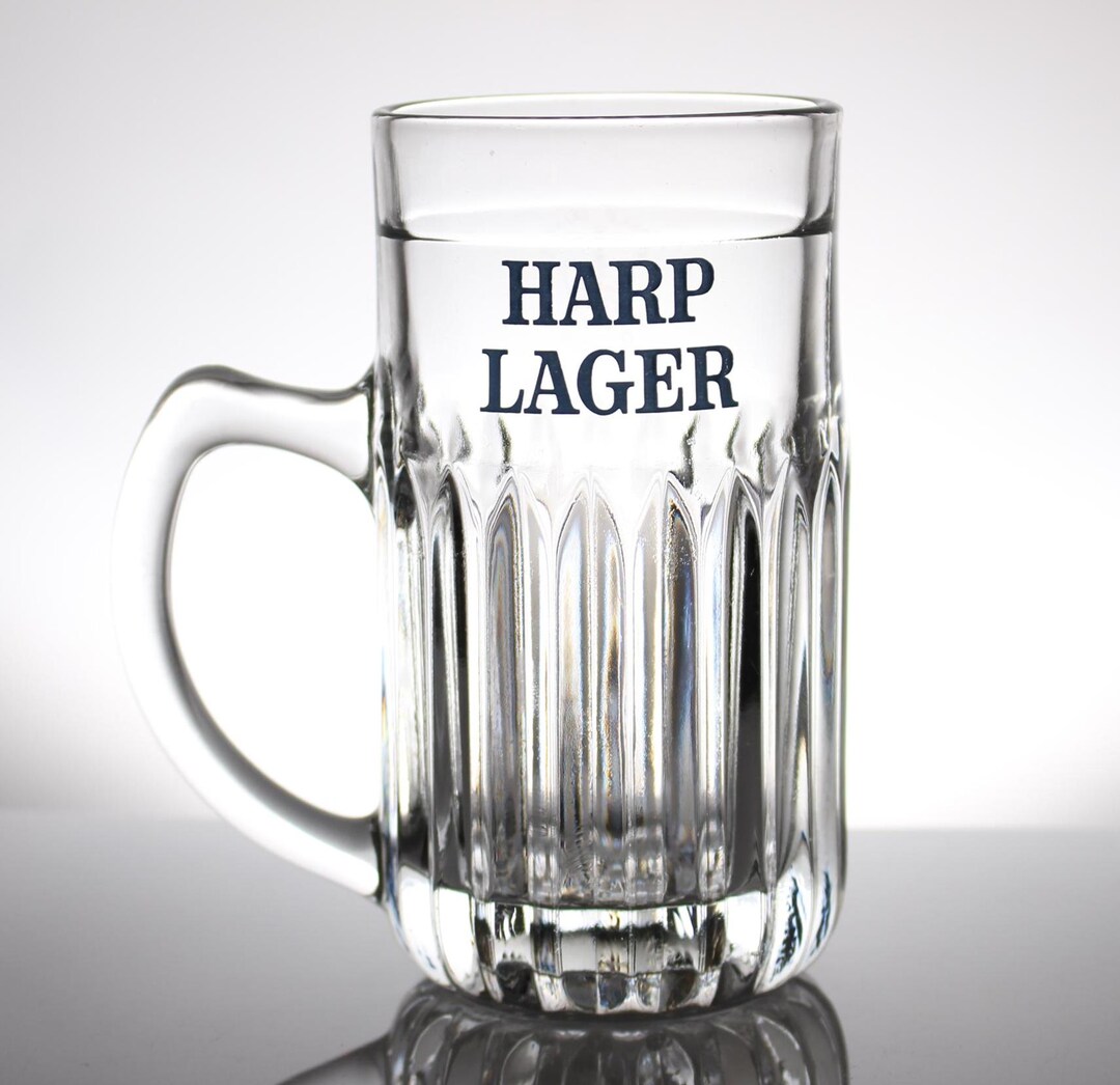 Vintage HARP LAGER Half Pint Glass Tankard, Collectible Beer Glass ...