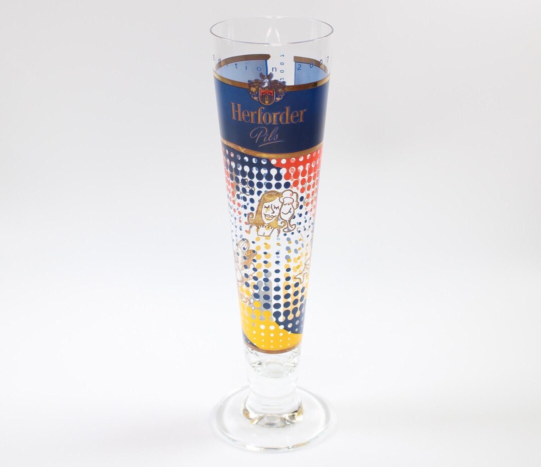 Herforder Pils German Beer Glass | 0.3L Pilsner Glass | Limited Edition ...