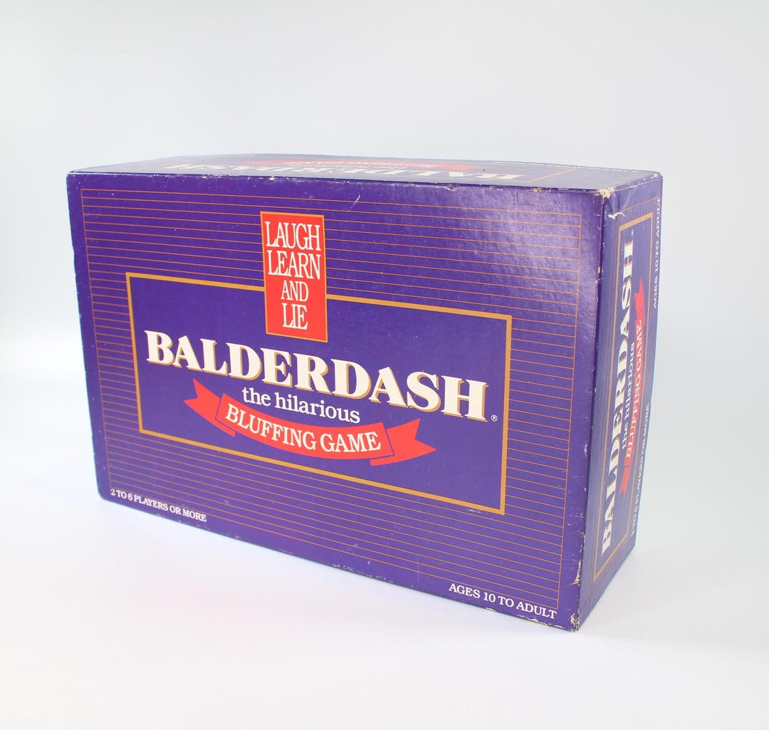 Vintage Balderdash Board Game Classic Bluffing Family Party Strategy ...