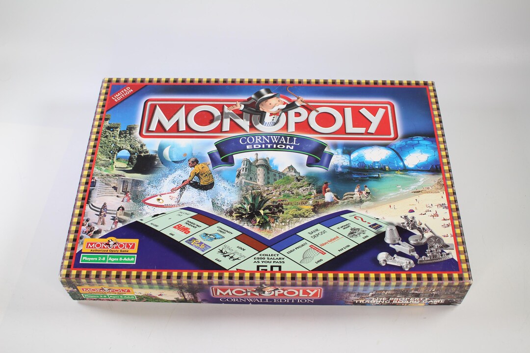 Vintage Monopoly Cornwall Edition 2001 Board Game Complete - Etsy