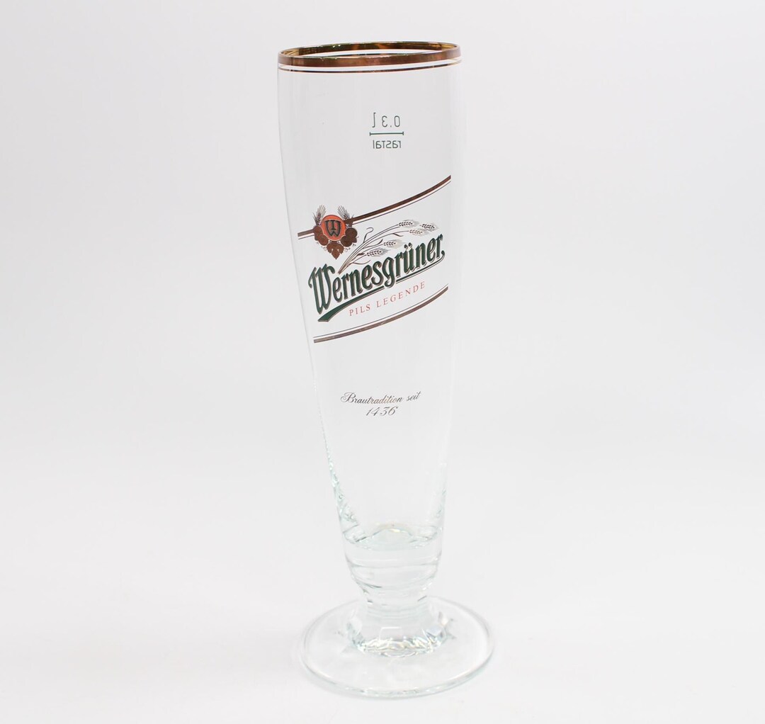 Wernesgruner Pils Legende Vintage German Beer Pilsner Glass 0.3L - Etsy