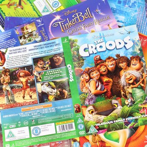 50x Used Dvds Covers From Kids Films Junk Journaling | Scrapbooking ...