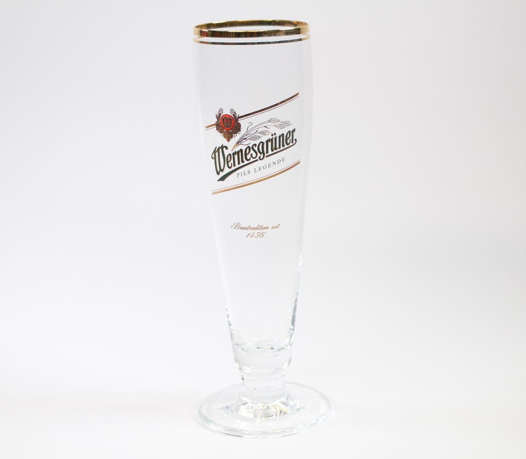 Wernesgruner Pils Legende Vintage German Beer Pilsner Glass 0.2L - Etsy