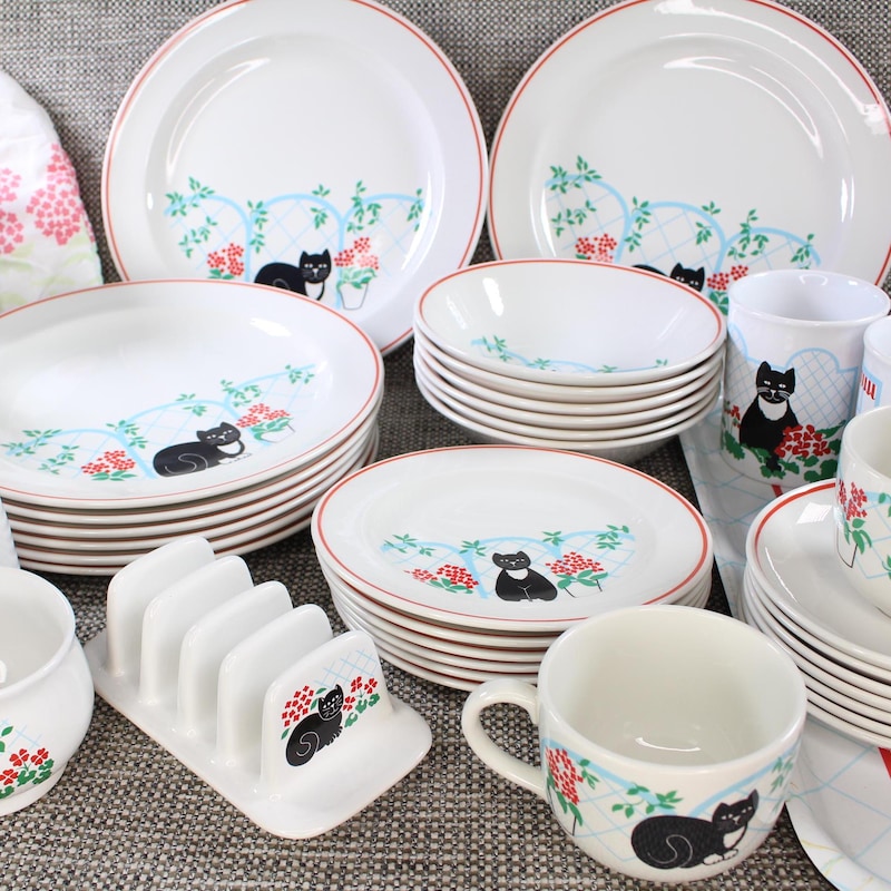 Cat Dinnerware Sets - Etsy
