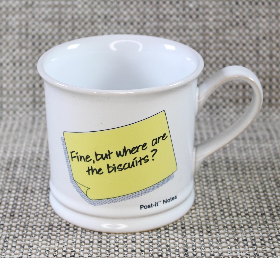 Vintage Denby Coloroll Stoneware Mug Post It Notes 'fine, but Where Are ...