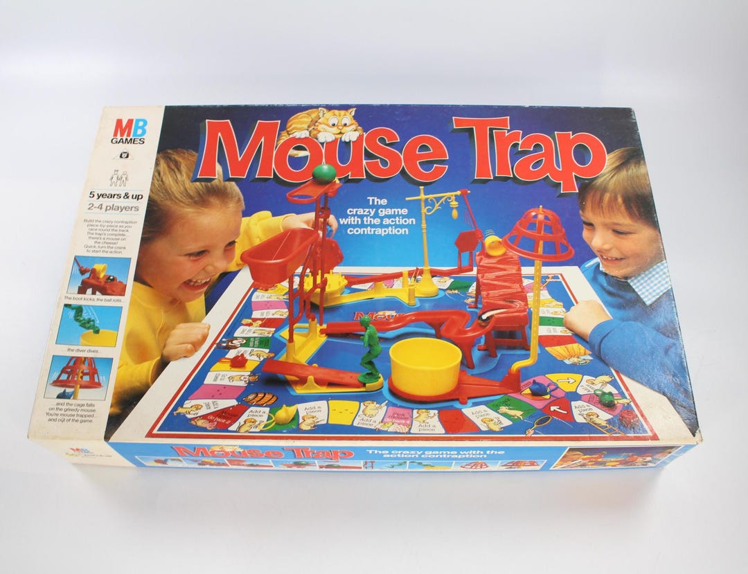Vintage 1980s Mouse Trap Board Game by MB Games – Complete Classic ...