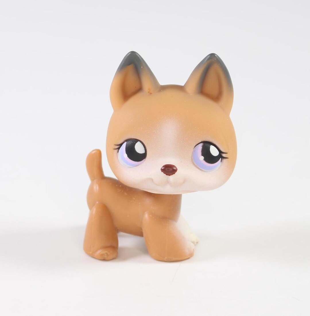 Littlest Pet Shop Puppy German Shepherd Hasbro 2007 #112 Grey Magnet ...