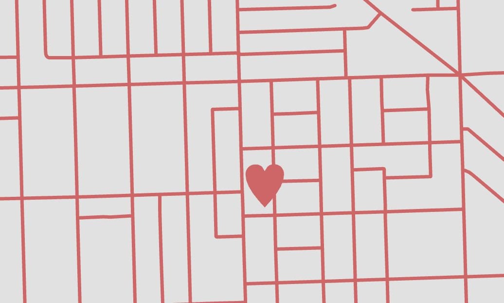 Custom Neighborhood Map, Personalized Map Print, Housewarming Map Gift ...