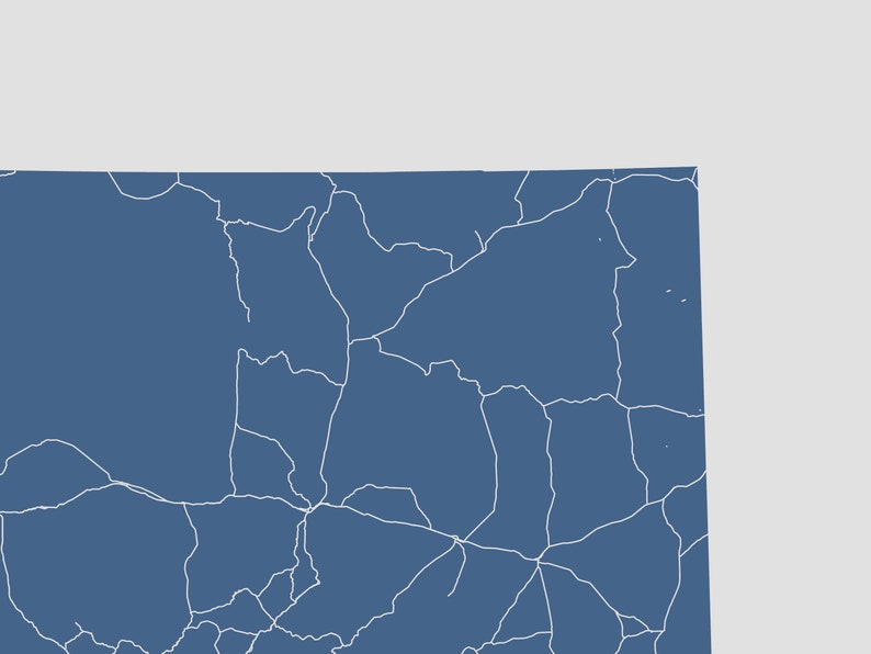 Oklahoma Map Art, Map Print, Road Map, Digital Download, State Nickname ...