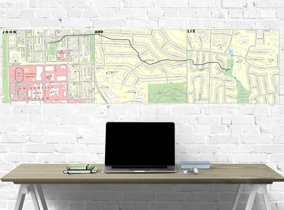 Couples Map Our Home Map Personalized Couples Map Couples | Etsy