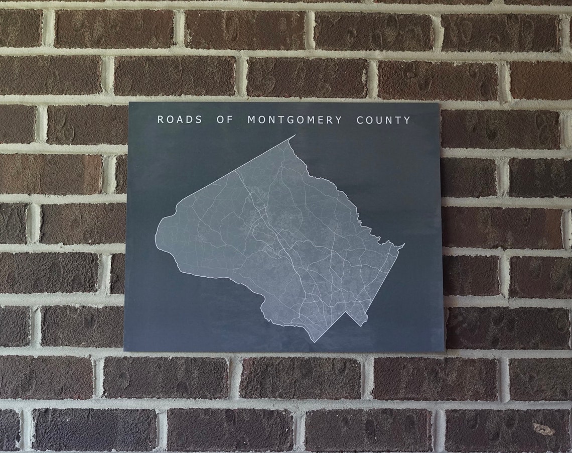 DIGITAL Custom County Map, Map Print, Digital Download, County Road Map ...