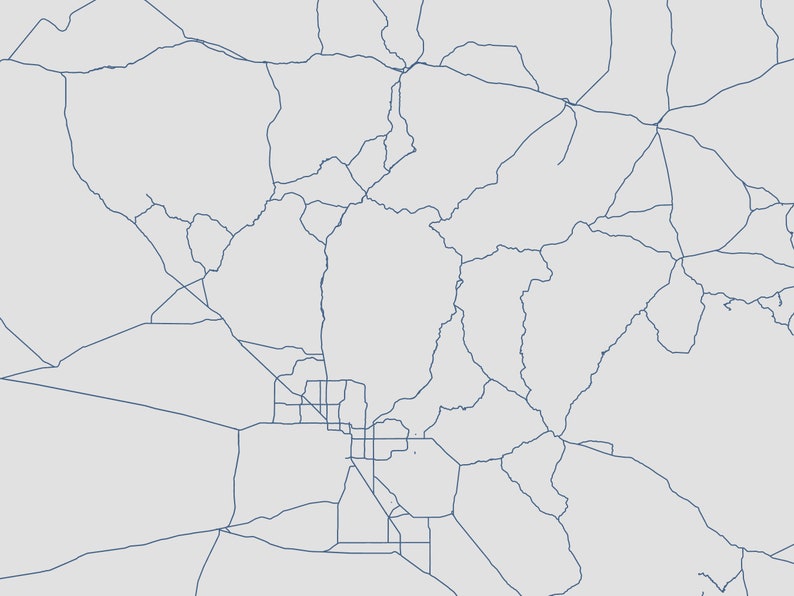 Colorado Map Print, Map Art, the Centennial State, Road Map, Home ...