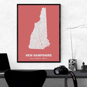 New Hampshire State Road Sign - Etsy