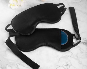 Zero Eye Pressure Non-slip Strap 100% Silk Adjustable Sleep Mask for ...