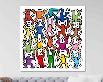 Keith Haring untitled Dance 1987 CUSTOM FRAMED Art - Etsy
