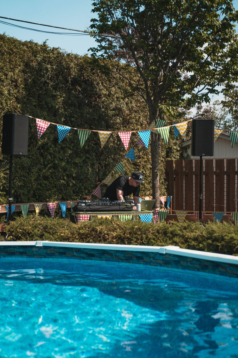 Outdoor Bunting 23' | Party Decor | Backyard | Outside Banner ...