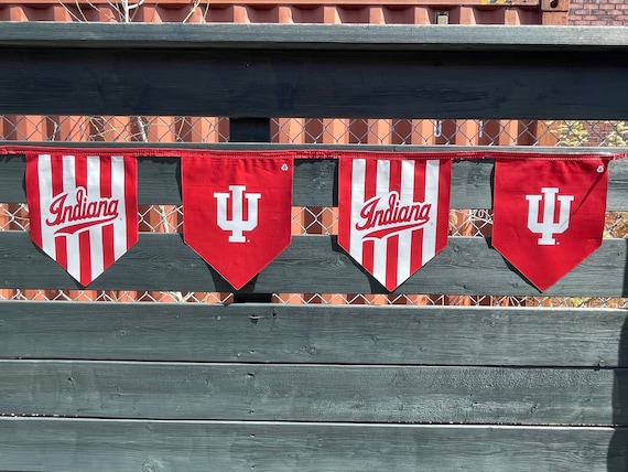 Indiana University Pennant Flags 12 Flags on 18' of - Etsy