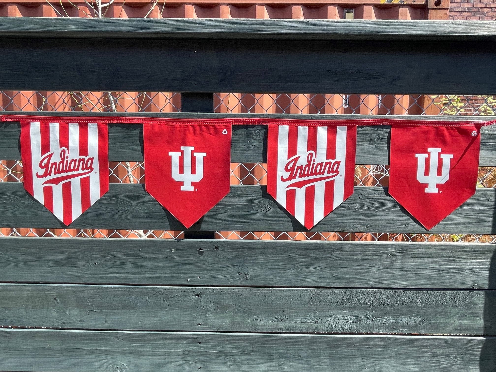 Indiana University Pennant Flags | 12 Flags on 18' of String | Candy ...