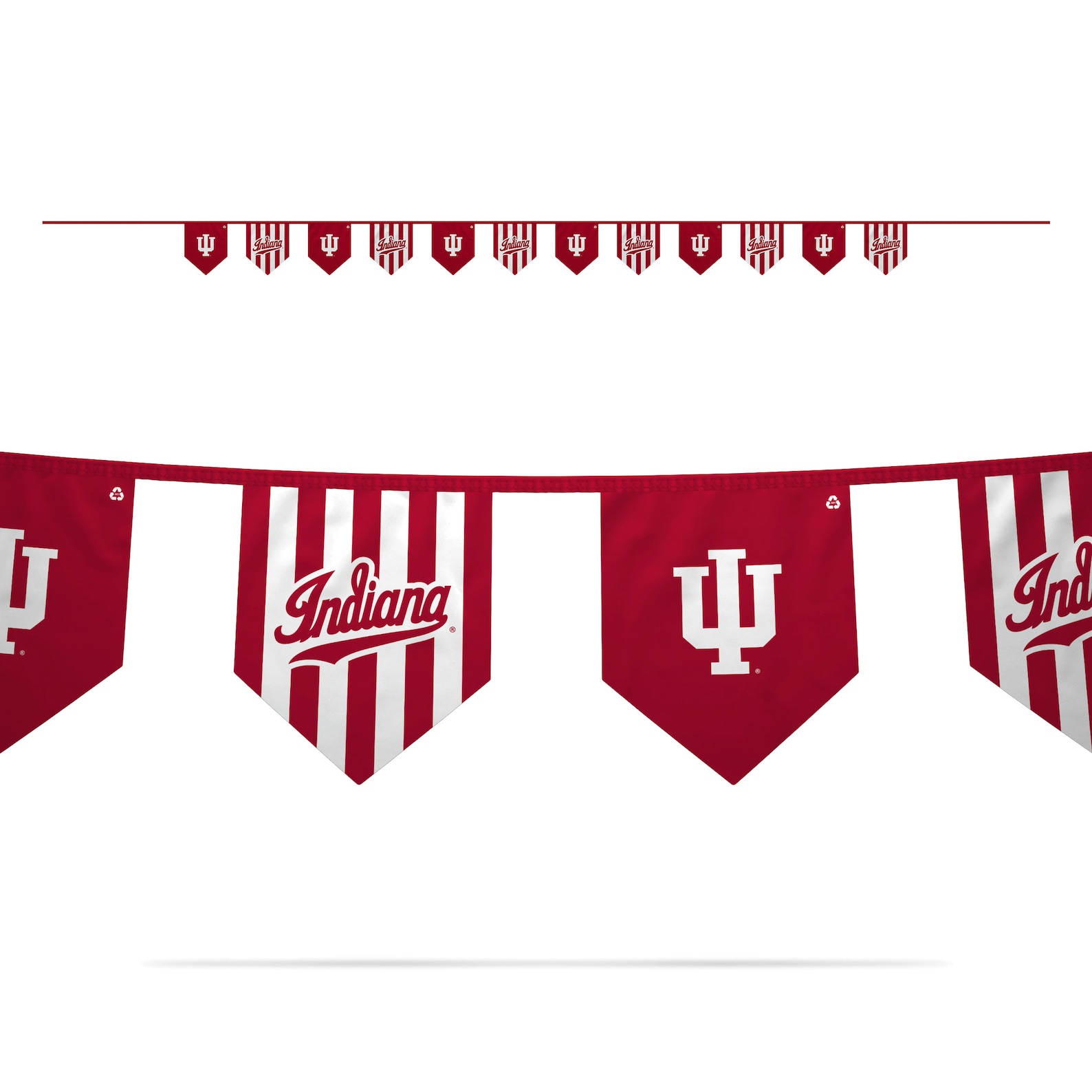 Indiana University Pennant Flags | 12 Flags on 18' of String | Candy ...