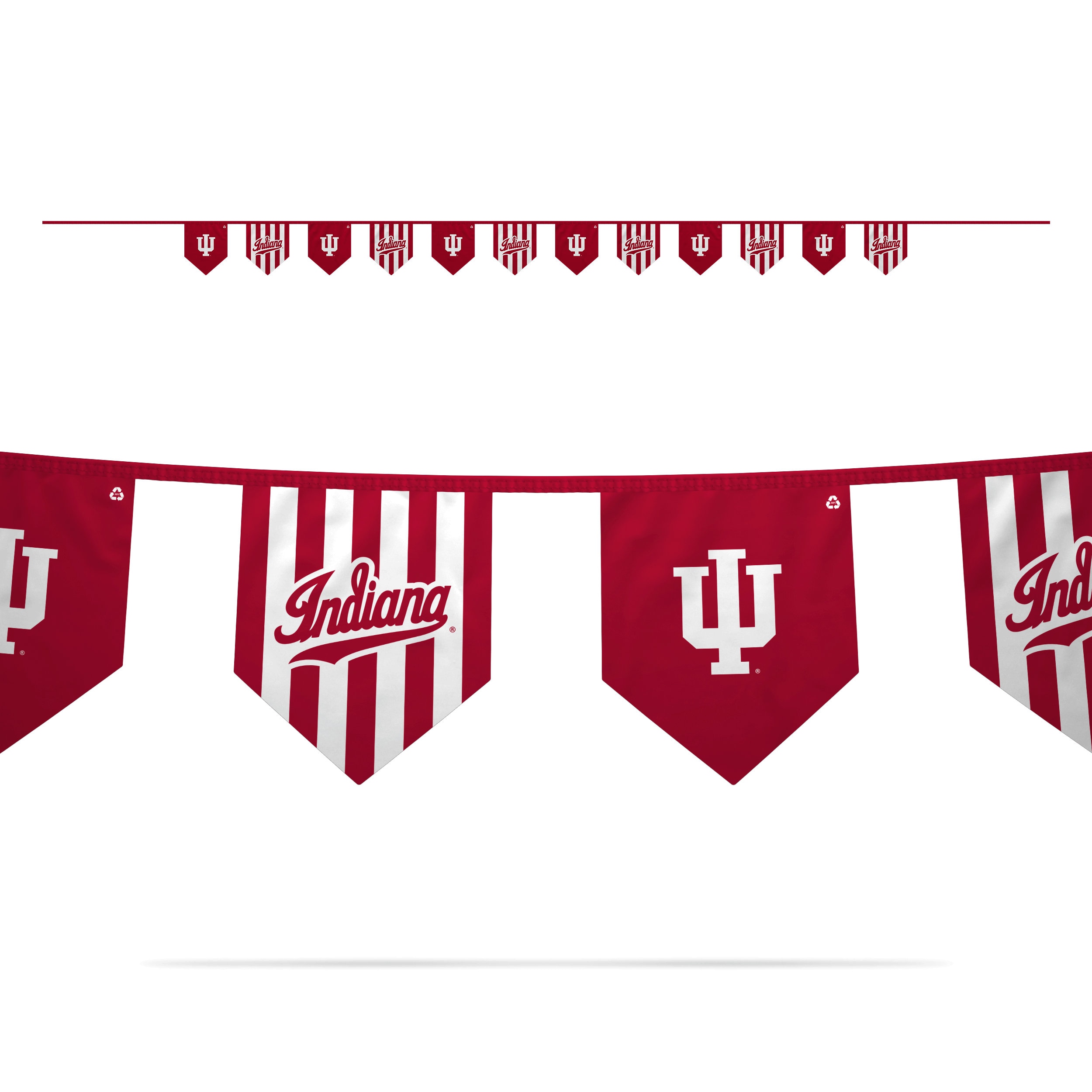 Indiana University Pennant Flags | 12 Flags on 18' of String | Candy ...
