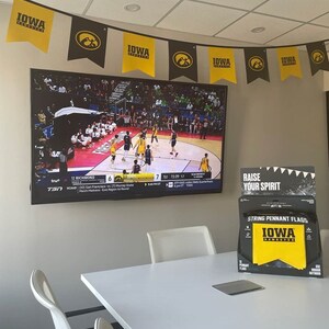 Iowa Hawkeyes Pennant Flags | 18' of String With 12 Flags | University ...