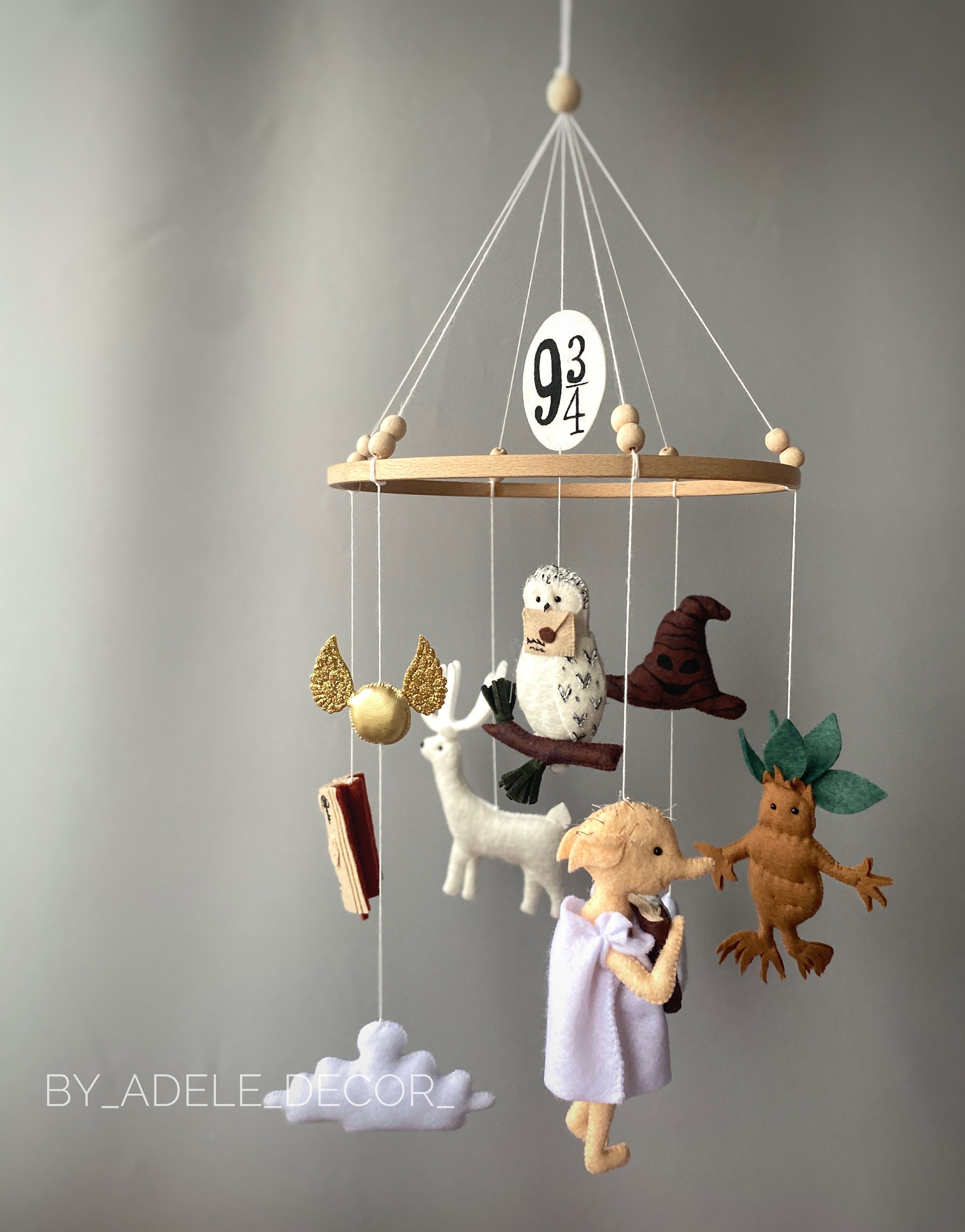 Wizard Baby Mobile Harry Boy and Girl , Magical Crib Mobile, Owl Baby ...