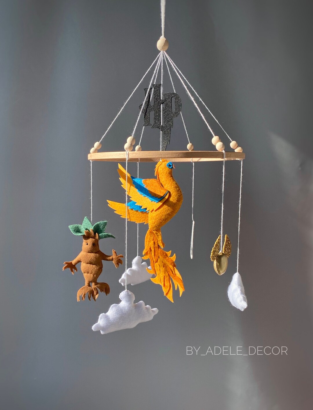 Wizard Baby Mobile Harry Boy and Girl , Phoenix Magical Crib Mobile ...