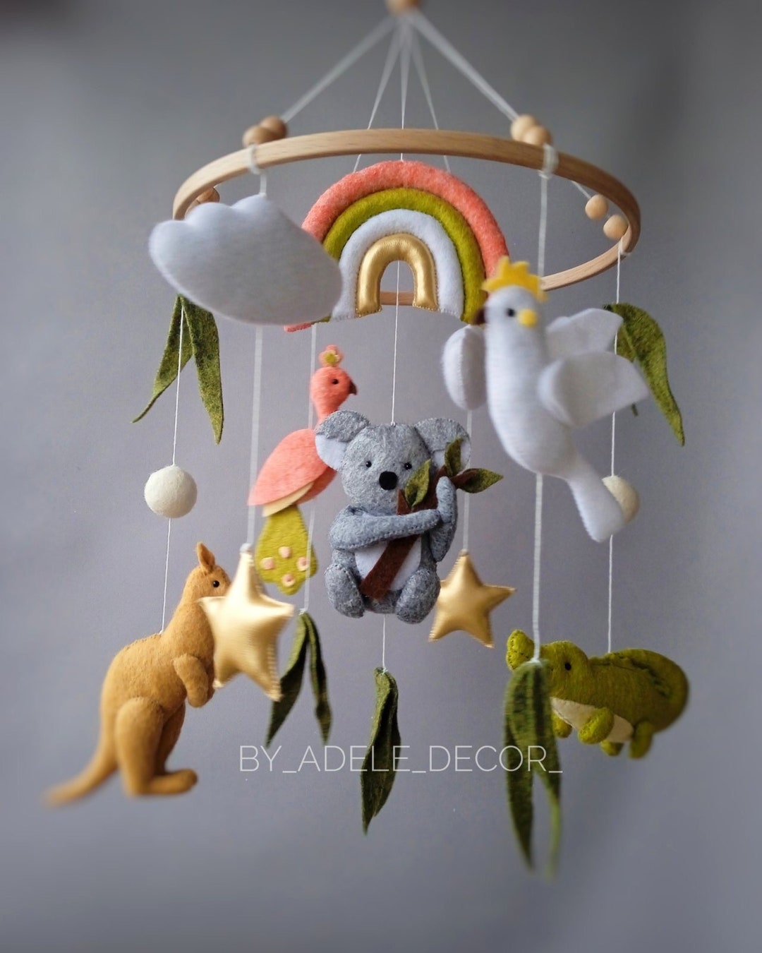 Australian Animals Baby Mobile Boy and Girl , Baby Mobile , New Baby ...