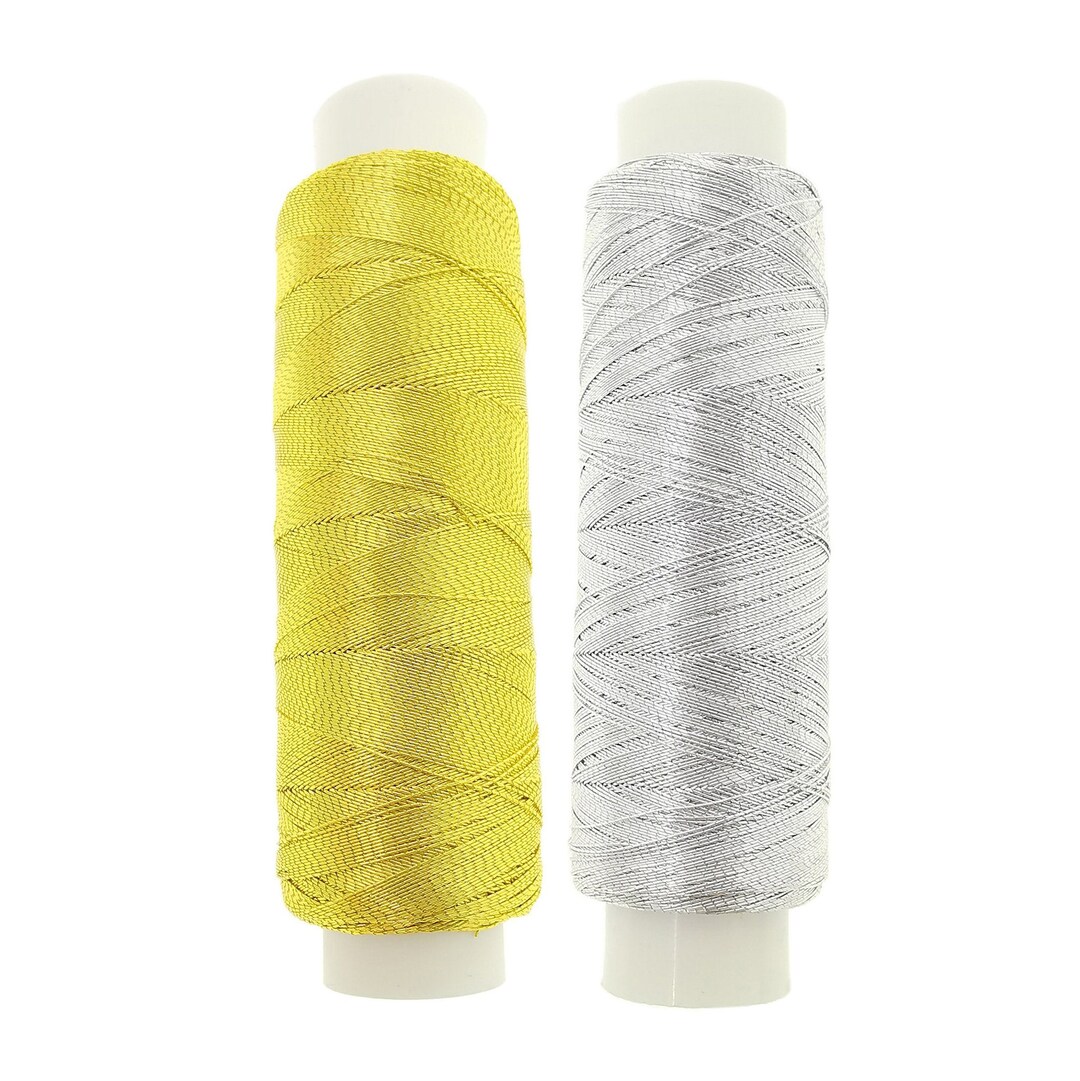 Sewing Sew on Metallic Embroidery Thread 1 Spool 200m Gold/sliver - Etsy
