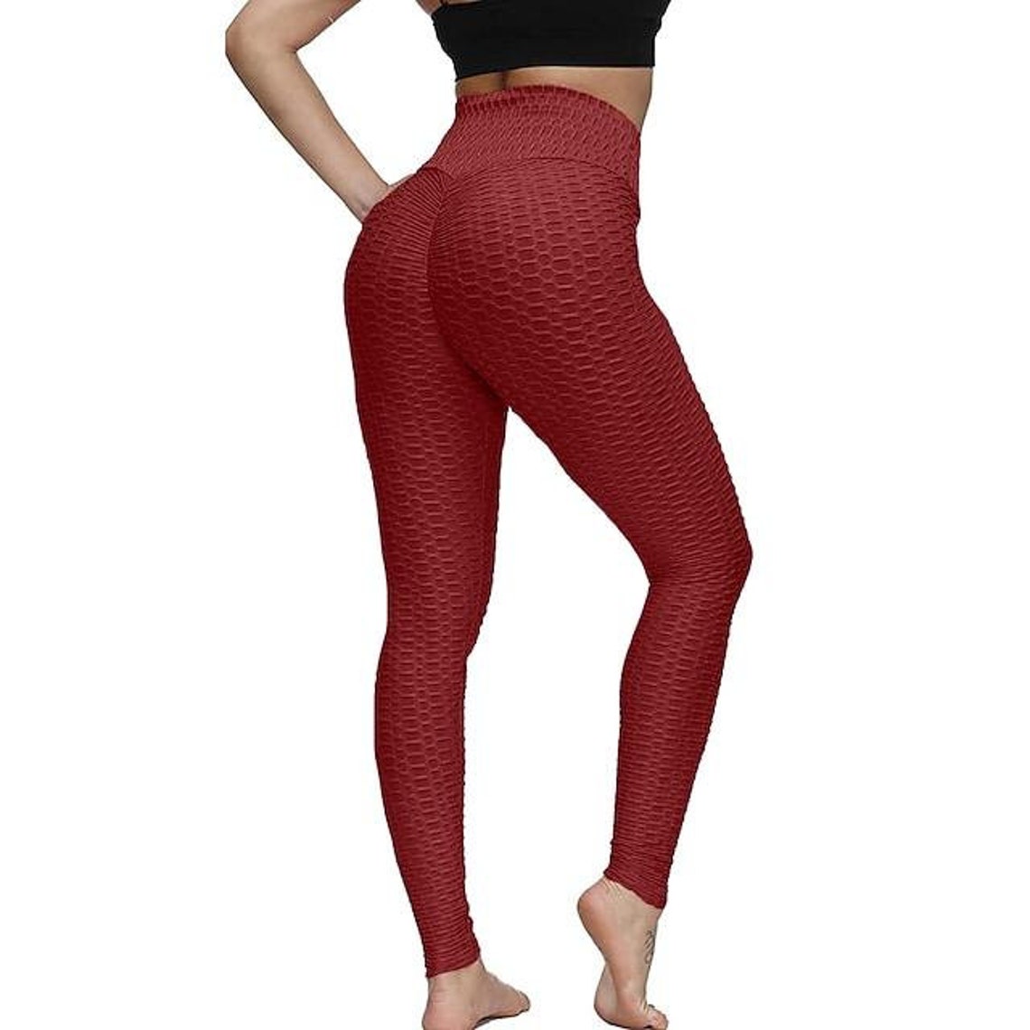 Tiktok Womens High Waist Running Tights Leggings Athletic Etsy