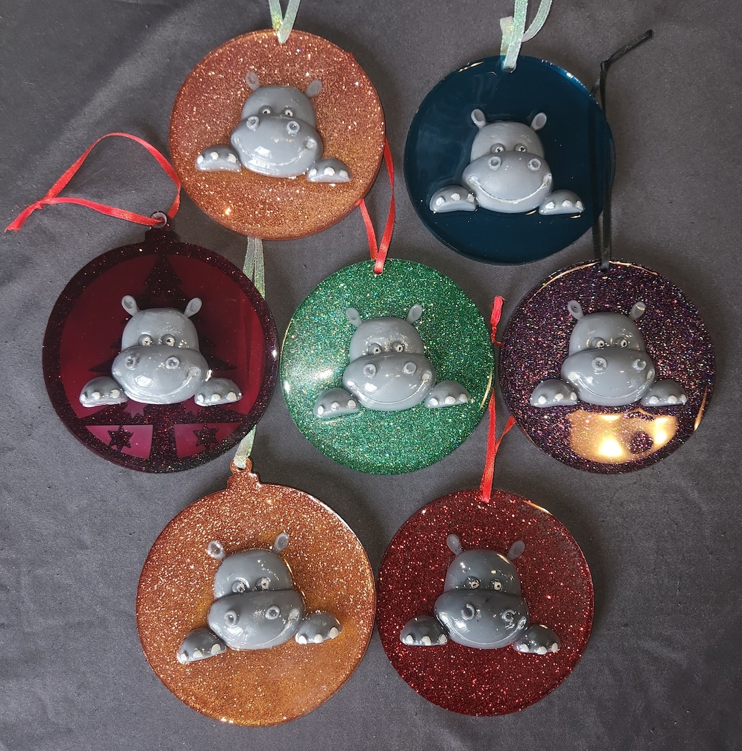 Hand Made Hippopotamus for Christmas Ornament Hippo (large) - Etsy