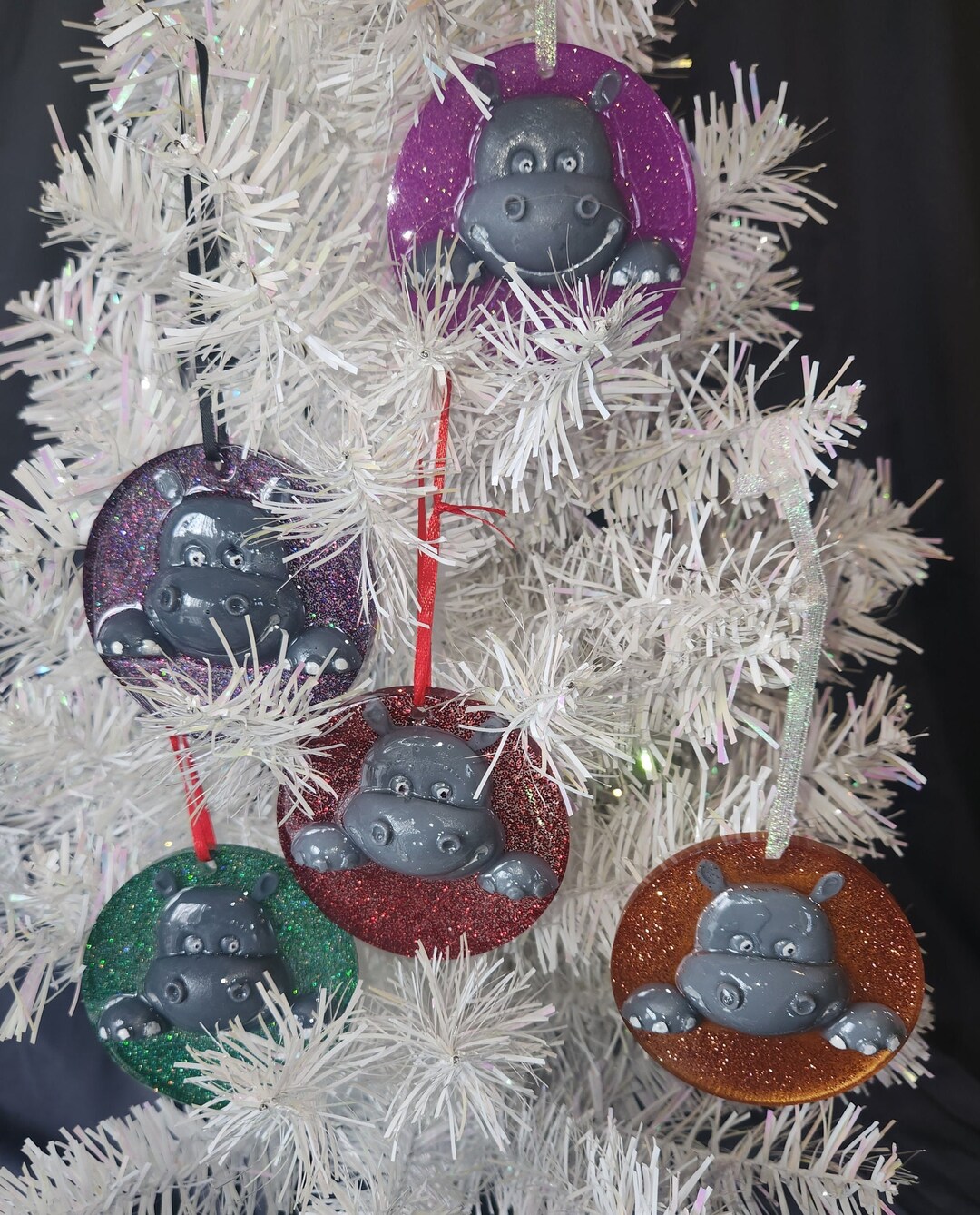 Hand Made Hippopotamus for Christmas Ornament Hippo small - Etsy