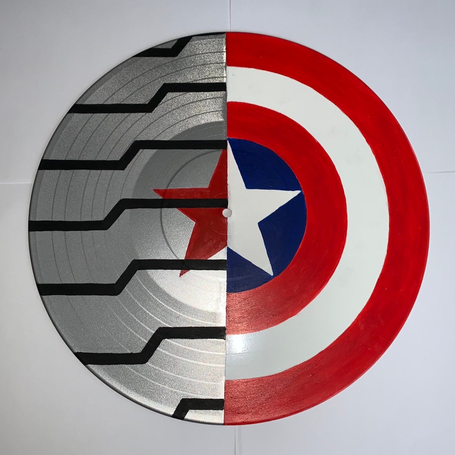 Captain america and winter soldier shield | Etsy