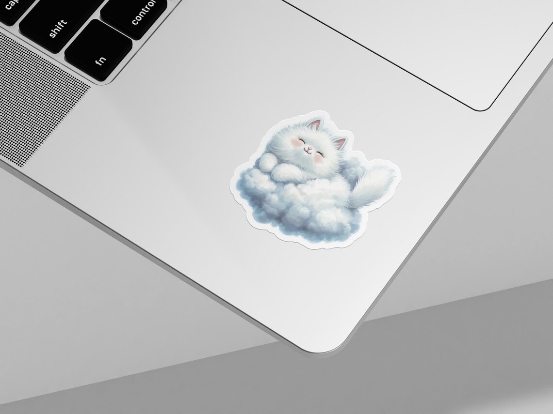 A Fluffy Cloud Animal Cute Sticker Sheet Template – Kawaii Clipart ...