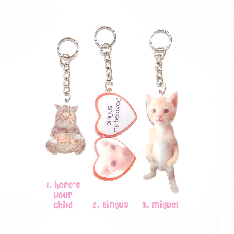 Kitten Meme Keychain Michael Kitten Keychain Funny - Etsy