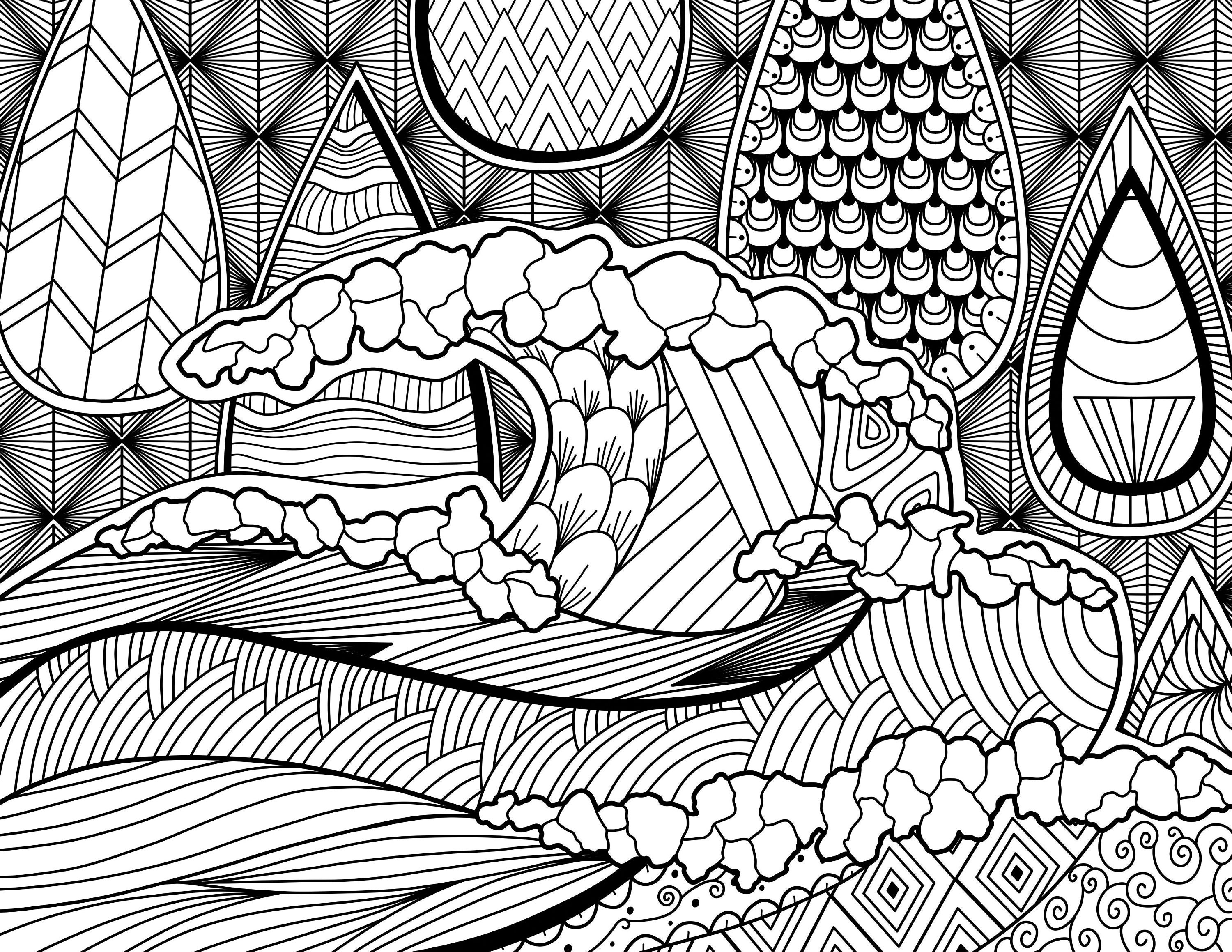 Zen Adult Coloring Book Pages - Whimsy - Etsy