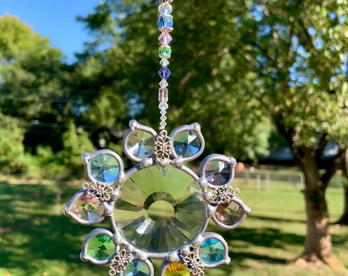 Handcrafted Crystal Suncatcher - Etsy