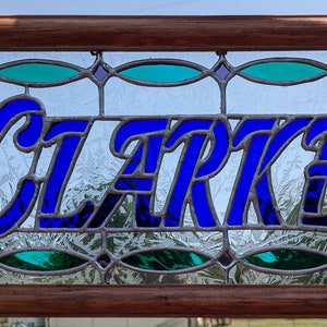 DEPOSIT for Custom Name Stained Glass - Etsy