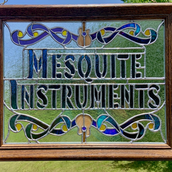 Stained Glass Sign - Etsy