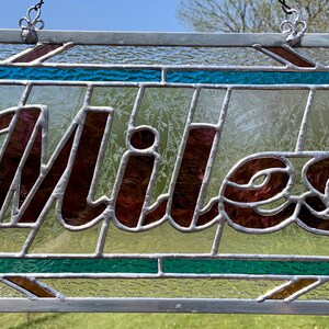 DEPOSIT for Custom Name Stained Glass - Etsy