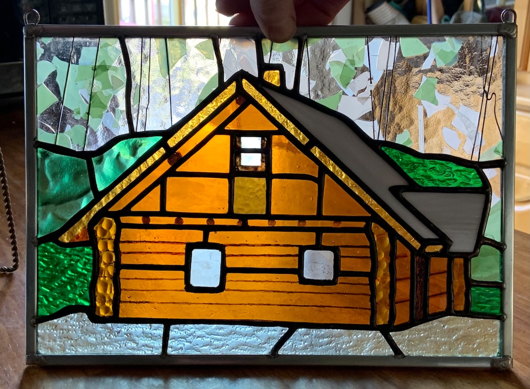 Handcrafted Custom Stained Glass Home Deposit - Etsy