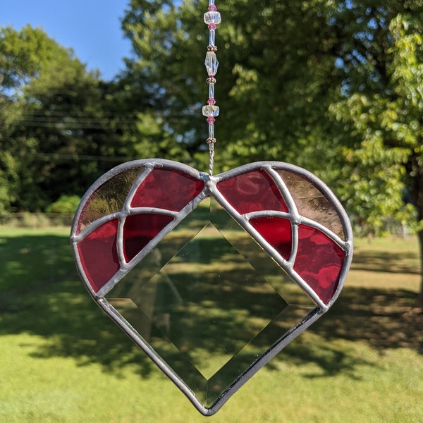 Beveled Glass Heart - Etsy