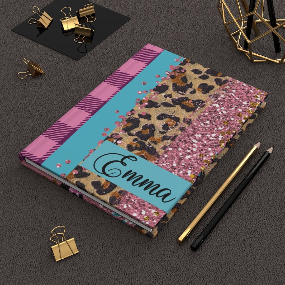 Leopard Print Personalized Journal, Personalized Notebook, Animal Print ...